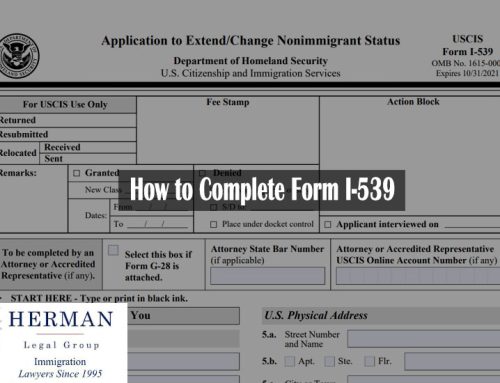 Instrucciones del formulario I-485 - Guía paso a paso - Herman Legal Group