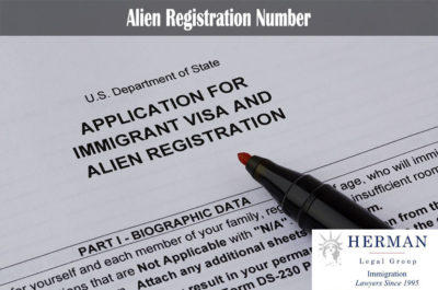 Alien Registration Number | Herman Legal Group