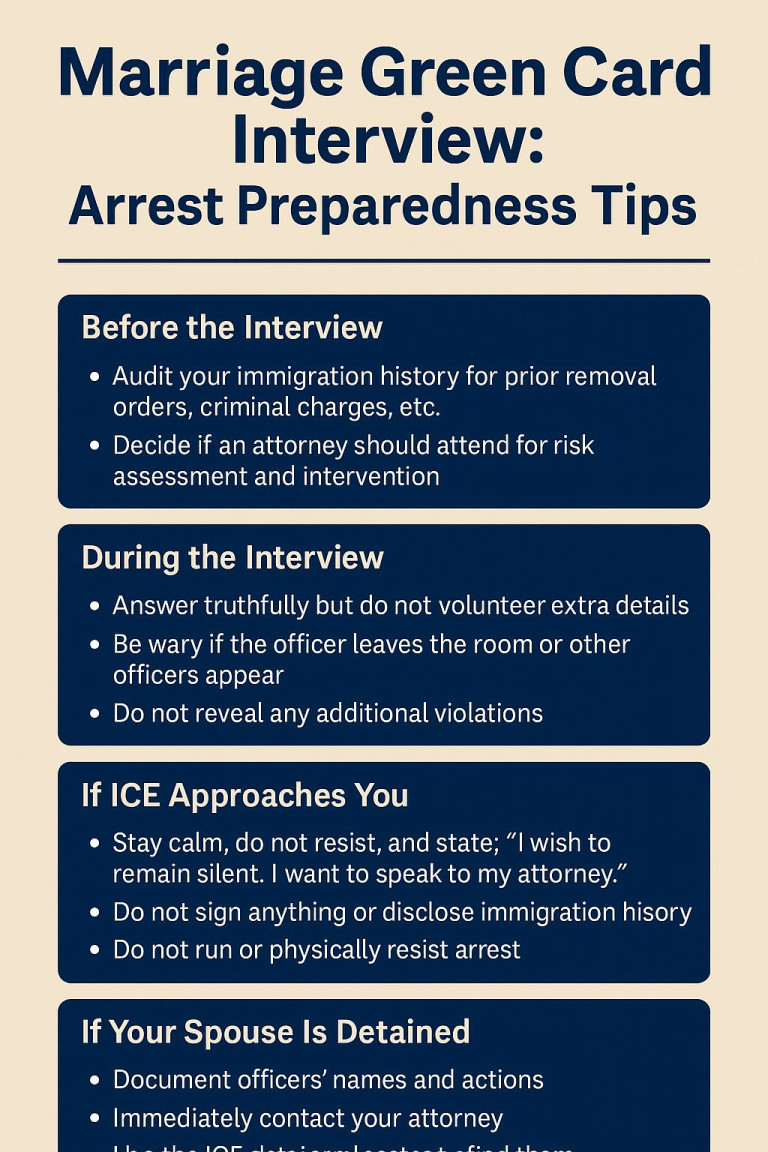 Why ICE Is NOW at USCIS Marriage Interview, Overstay, Arrest